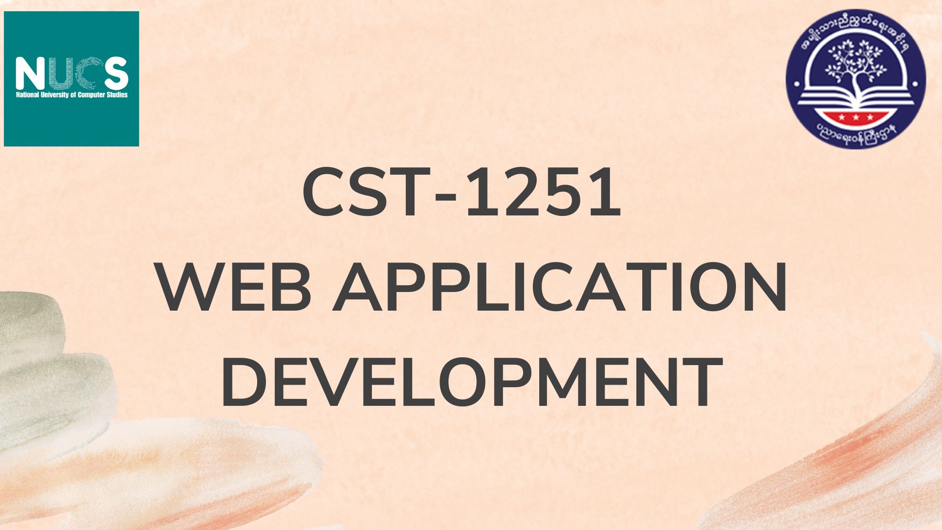 All courses | NUCS-iEdu